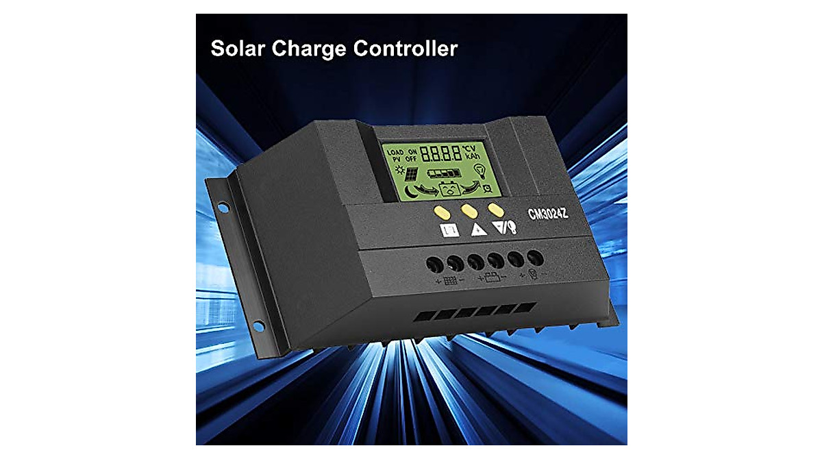 Jeanoko Solar Charge Controller 30A 12V/24V PWM with LCD Display