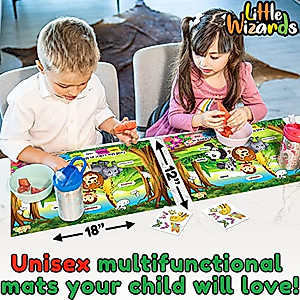 40x Disposable Placemats for Toddlers | 12x18 Baby Placemats for Restaurants | Disposable Baby Placemats | Sticky Placemats for Toddlers Disposable