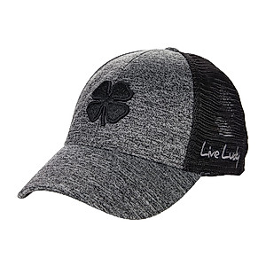 Black Clover Lucky Heather Mesh Grey Hat Black Clover/Grey/Black Mesh LG/XL