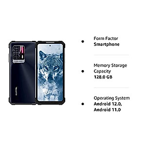 Rugged Smartphone Unlocked OUKITEL WP17 (Latest), 8300mAh Battery Cell Phones, Night Vision Camera with 64 MP Rear Camera, Android 11 with 8GB RAM + 128GB ROM, 6.78“FHD+ Display Mobile Phone