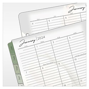 FranklinCovey - Blooms Two Page Per Day Ring-Bound Planner (Classic, Jan 2024 - Dec 2024)