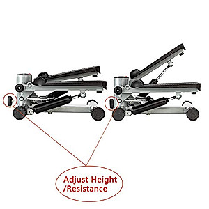 Fitness Stair Steppers for Exercise, Mini Elliptical Machines for Home Use with Resistance Bands, Stepper Exercise Equipment, Cubii Workout Equipment