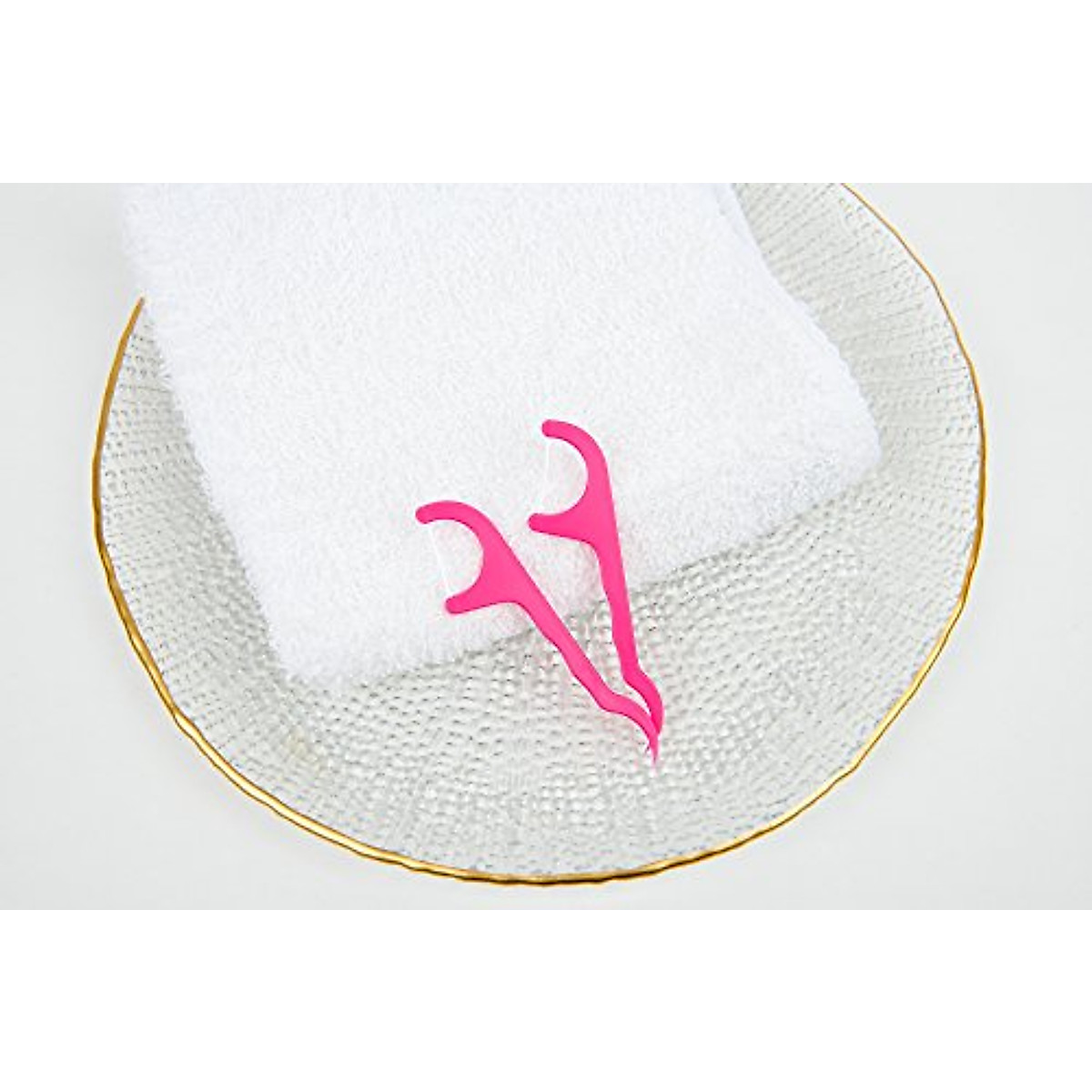 DentAdvance Mint Dental Floss Picks - Easy Reach Back Teeth | Tooth Flossers |Pink, Mint Flavored, 70 ct, w/ Travel Case