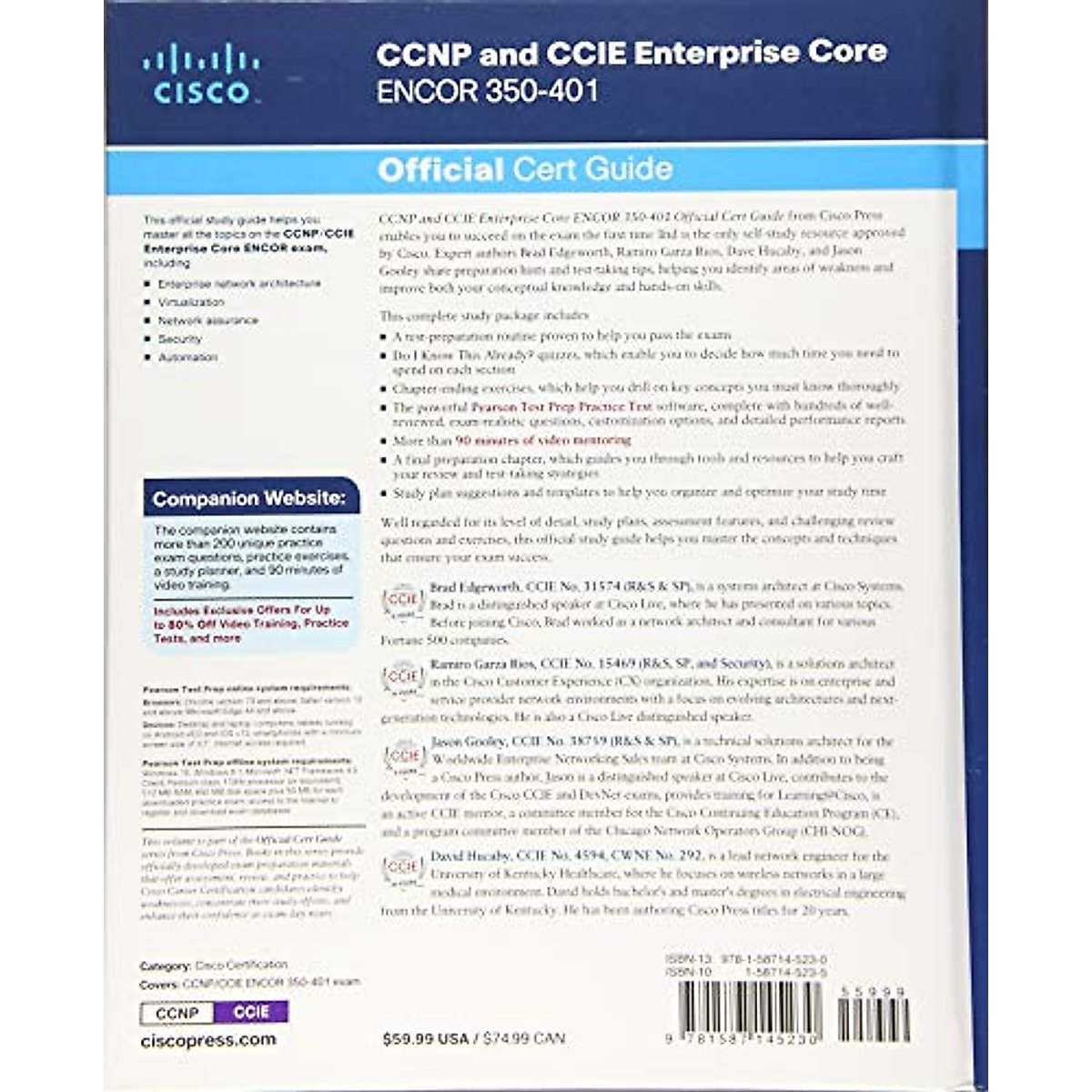 CCNP and CCIE Enterprise Core ENCOR 350-401 Official Cert Guide