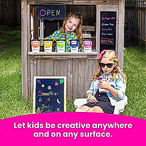 Chalkboard Chalk Markers (10 Pack, 1mm Extra Fine Tip) Neon color pens - For Blackboards, Chalkboard, Bistro, Window