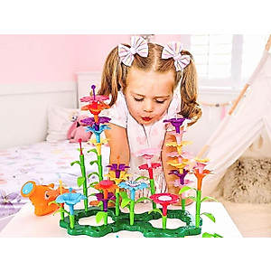 Axel Adventures Flower Garden Building Toy, Stem for 3 Year Old, Flower Building Toy Set, Build A Garden Stem Toy, Girl Toys Age 2-3 Years, Flower Garden Building Toys, Toddler Girl Toys Age 2-3 (46)