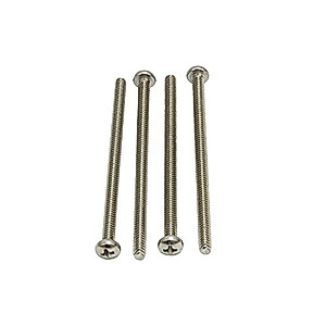 Bolt Dropper #6-32 X 2-1/2" Stainless Pan Head Phillips Machine Screw (50 pc) 18-8 (304) Stainless Steel Screws by Bolt Dropper