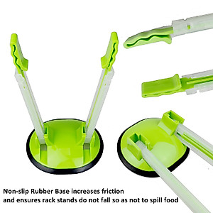 8 Pack Baggy Rack, Adjustable Plastic Freezer Bag Holder Stand, Zip Lock Bag Kitchen Gadget for Meal Planning