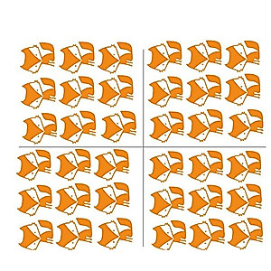 36 Set Orange Forest Fox Pattern Wall Sticker-Kids Nursery Bedroom Home Decoration Vinyl Sticker-DIY Chiildren Room Living Interior Decor Sticker