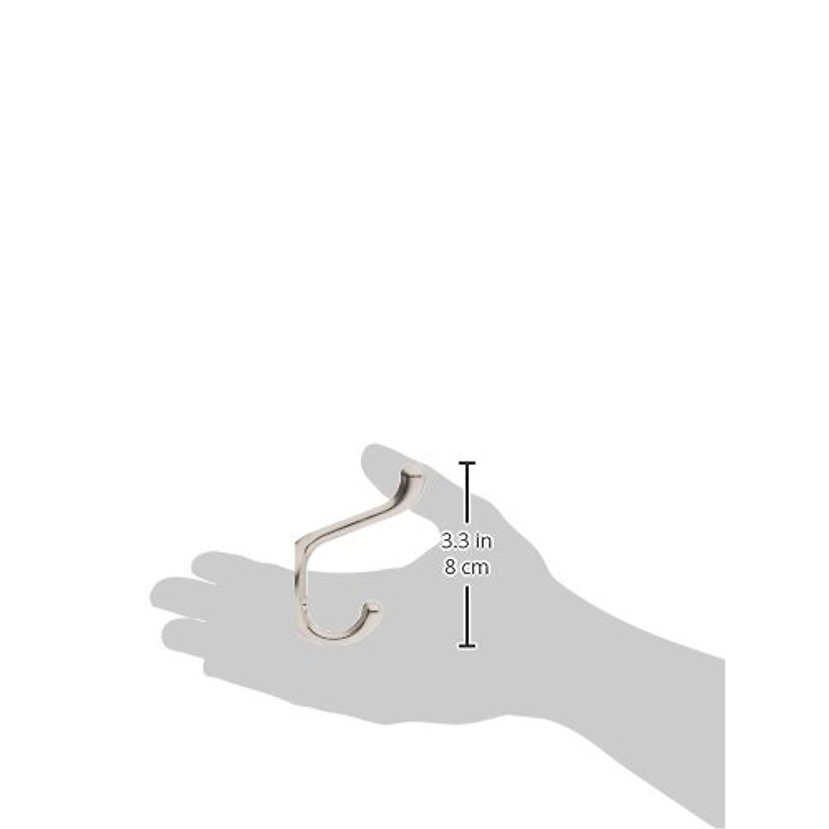 National Hardware N331-009 V166 Heavy Duty Coat and Hat Hook in Satin Nickel