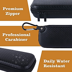 Wolfteeth Vape Case Holder, Vapor Carrying Case, Smell Proof Case Bag Container Pouches, Vape Mods Device Vapes Pen Tank Accessories Fall Gifts For Men Women, Black