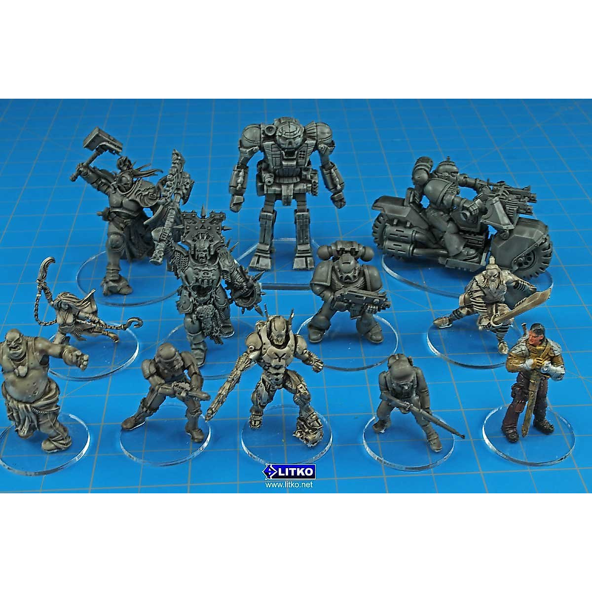 LITKO Clear Miniature Bases, Circular .75 Inch, 1.5mm Clear (25)