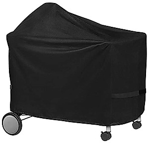 iCOVER 600D Water Proof Canvas Grill Cover for Weber 7152 Performer Platinum and Deluxe 22" Charcoal Grills