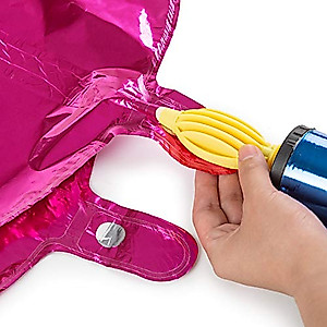 18" Black and White Round-Shaped Foil Balloons Mylar Helium Balloons for Wedding Baby Shower Birthday Party Decorations, Pack of 20