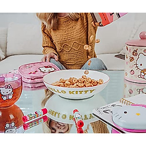 Sanrio Hello Kitty Rainbow 9-Inch Ceramic Coupe Dinner Bowl