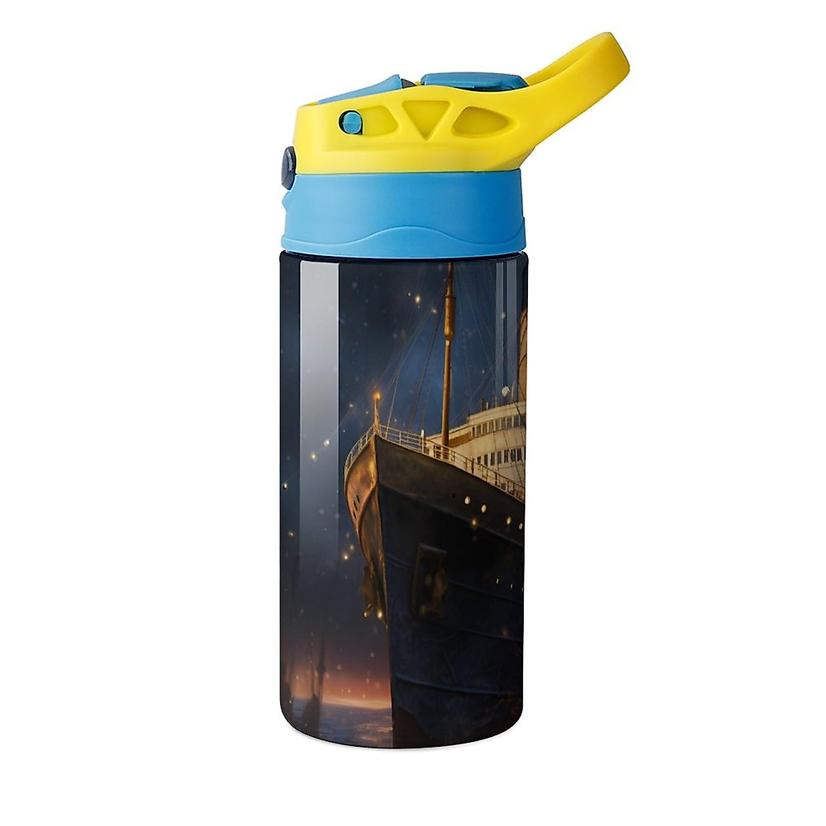 Titanic Cruise Ship Voyage Stainless Steel Water Bottle Insulated Travel Mug with Leakproof Locking Lid for Hot Or Cold Drinks 350ml