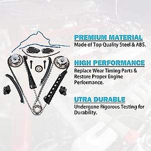 5.4 Timing Chain Kit Cam Phaser Repair Kit for 2005-2014 Ford F-150, F-250, F-350, Expedition, Lincoln Navigator, Mark LT 5.4L Triton Cam Phaser Repair Kit