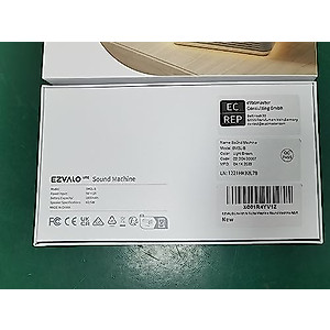 EZVALO White Noise Sleep Sound Machine, 255+ Mixer Options with Portable Speaker, Night Light, Sleep Timer, Breath Therapy, Headphone Jack White Noise Machine for Adults Sleeping Meditation with Light