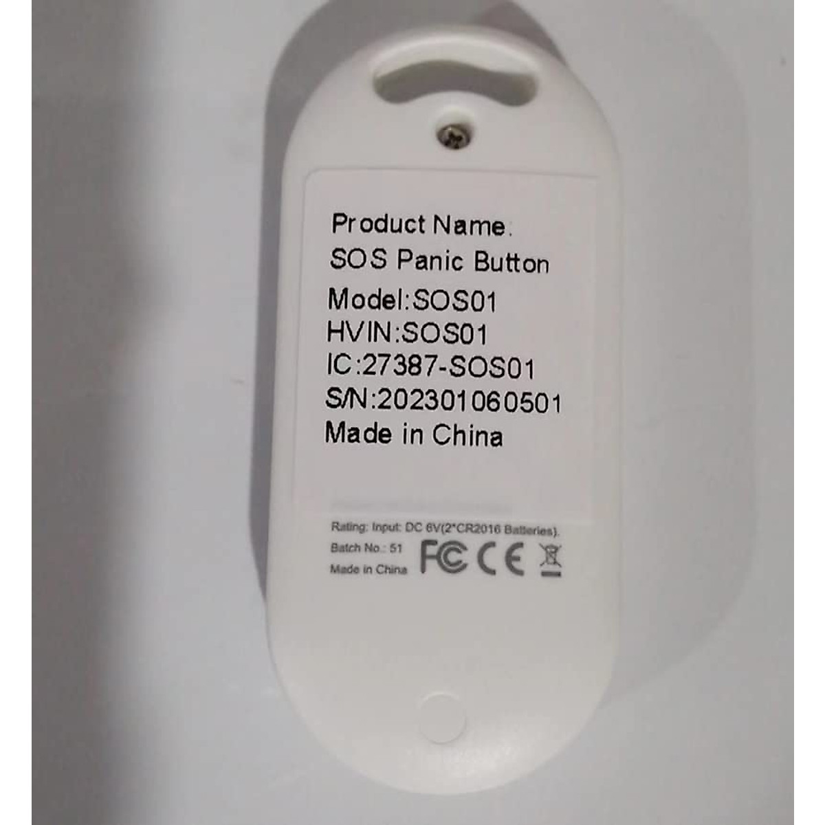 Caregiver Pager Wireless Call Button System Personal Alert Panic Button for Home Elderly Nurses Calling System with Pager and Emergency Button (1Receiver+1Button)