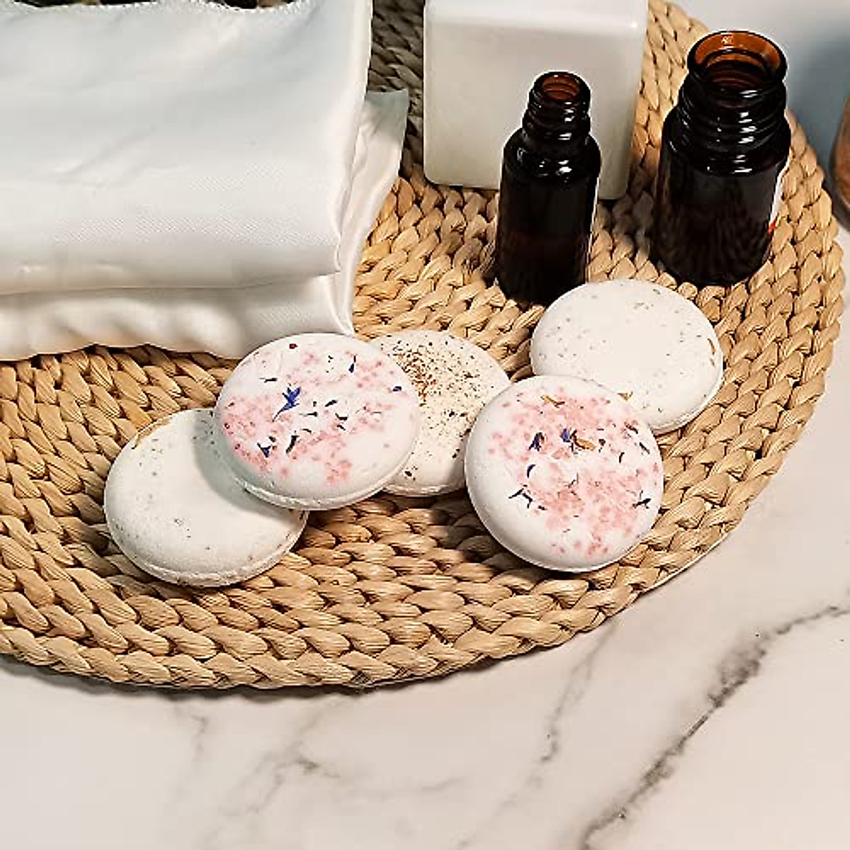 FIREKOTO Shower Steamers Shower Bombs with Essential Oils for Stress Relief, Shower Steamers Aromatherapy for Home SPA, Christmas Gifts, Relaxation Gifts for Women (Style A)