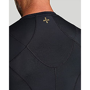 Tommie Copper Men's Pro-Grade Shoulder Support Shirt I UPF 50, Breathable, Long Sleeve Compression Shirt for Upper Body & Posture Support - Black - Medium