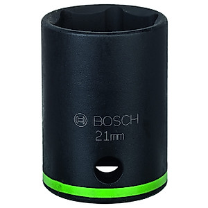 Bosch Professional 1608552012 Socket for Impact Wrenches-Internal Square Drive DIN 3121, 1/2" (A), Width Across Flats: 10mm, for Thread M 6