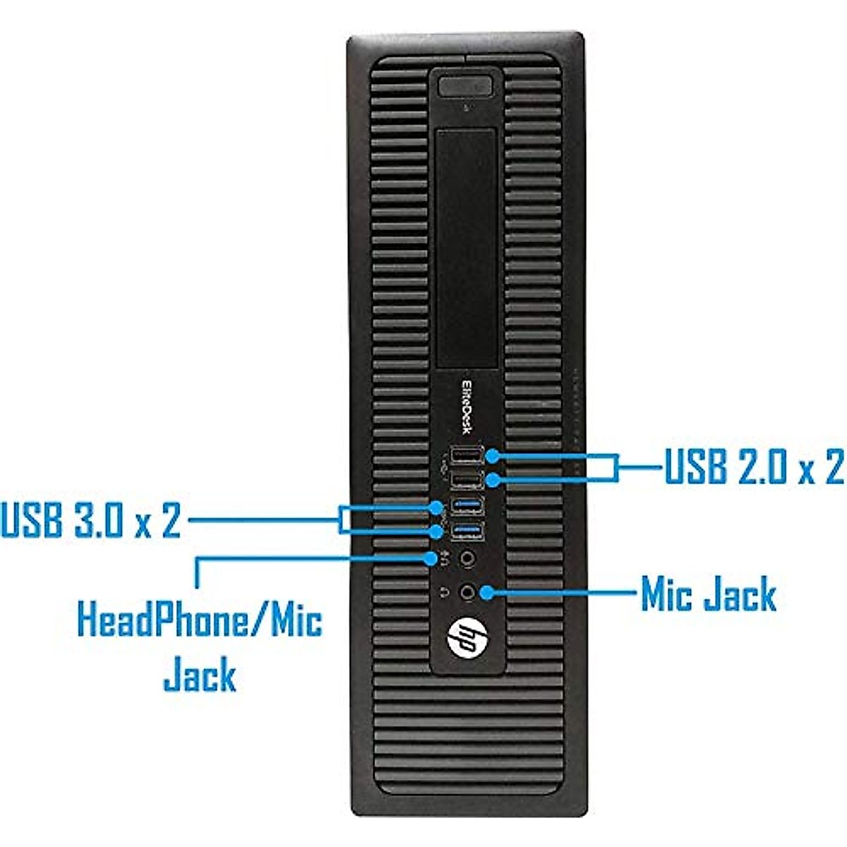 HP EliteDesk 800 G1 Small Form Desktop Computer - Intel i5-4570, 32GB Ram, 1TB SSD 4TB HDD, WI-FI, NVIDIA GT 710 HDMI 4K Support, VGA - Windows 10 Pro (Renewed)