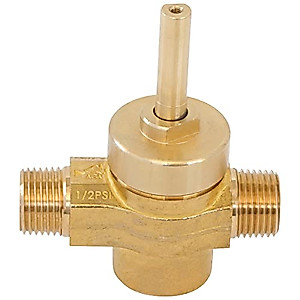 Endurance Pro WR-GV Wok Gas Valve with Handle for Commercial Wok Range, CSA Approved, 1/2" NPT X 1/2" NPT 1/2 PSI, For Jade 4418600000, Imperial 16201620