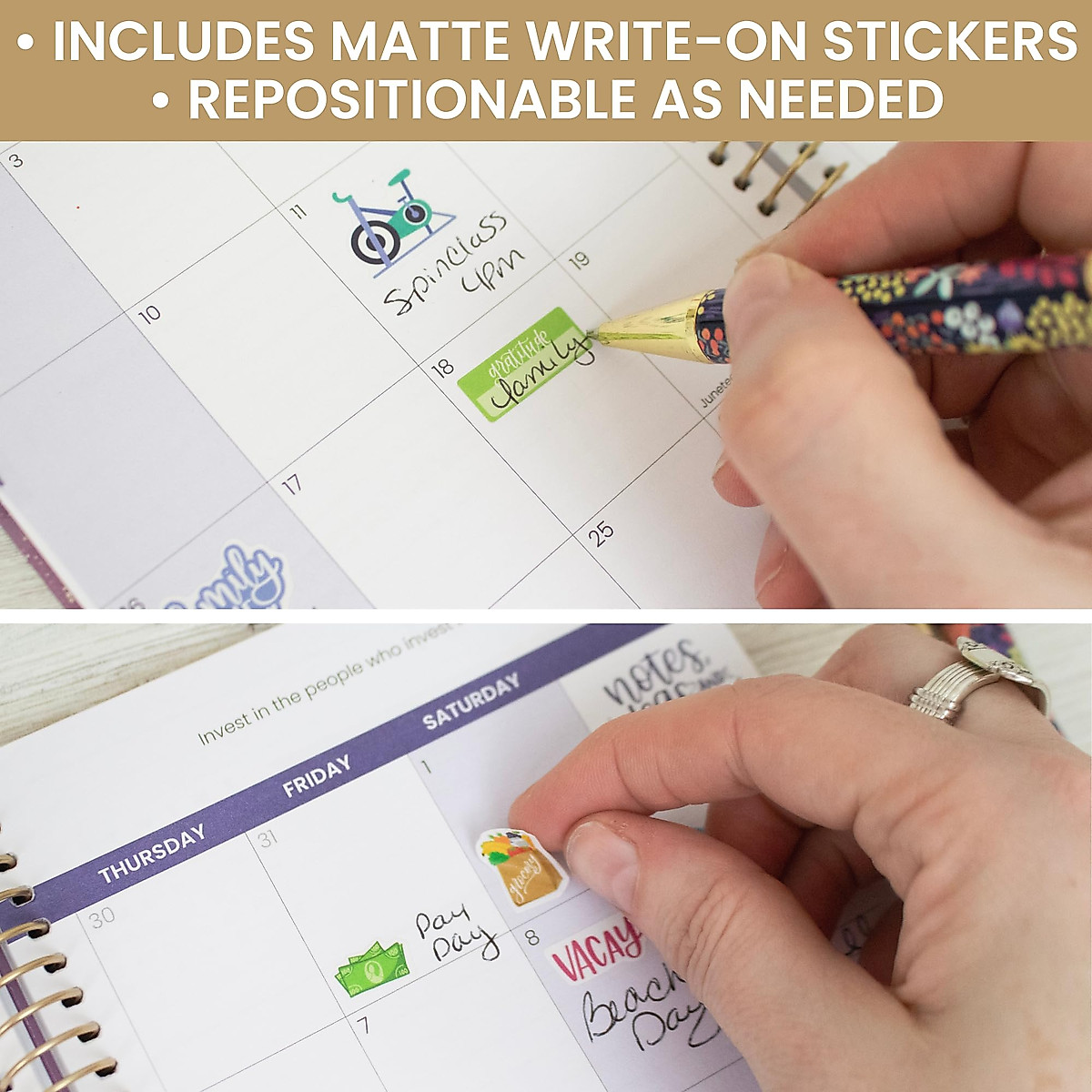 Bloom Daily Planners Newly Improved Classic Planner Sticker Sheets - Variety Sticker Pack for Decorating, Planning, Scrapbooking, etc. - 708 Stickers Per Pack!