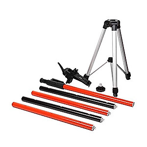 Telescoping Pole, Telescoping Laser Level Support Pole with Tripod and Mount for Lasers Level of Rotary and Line Lasers