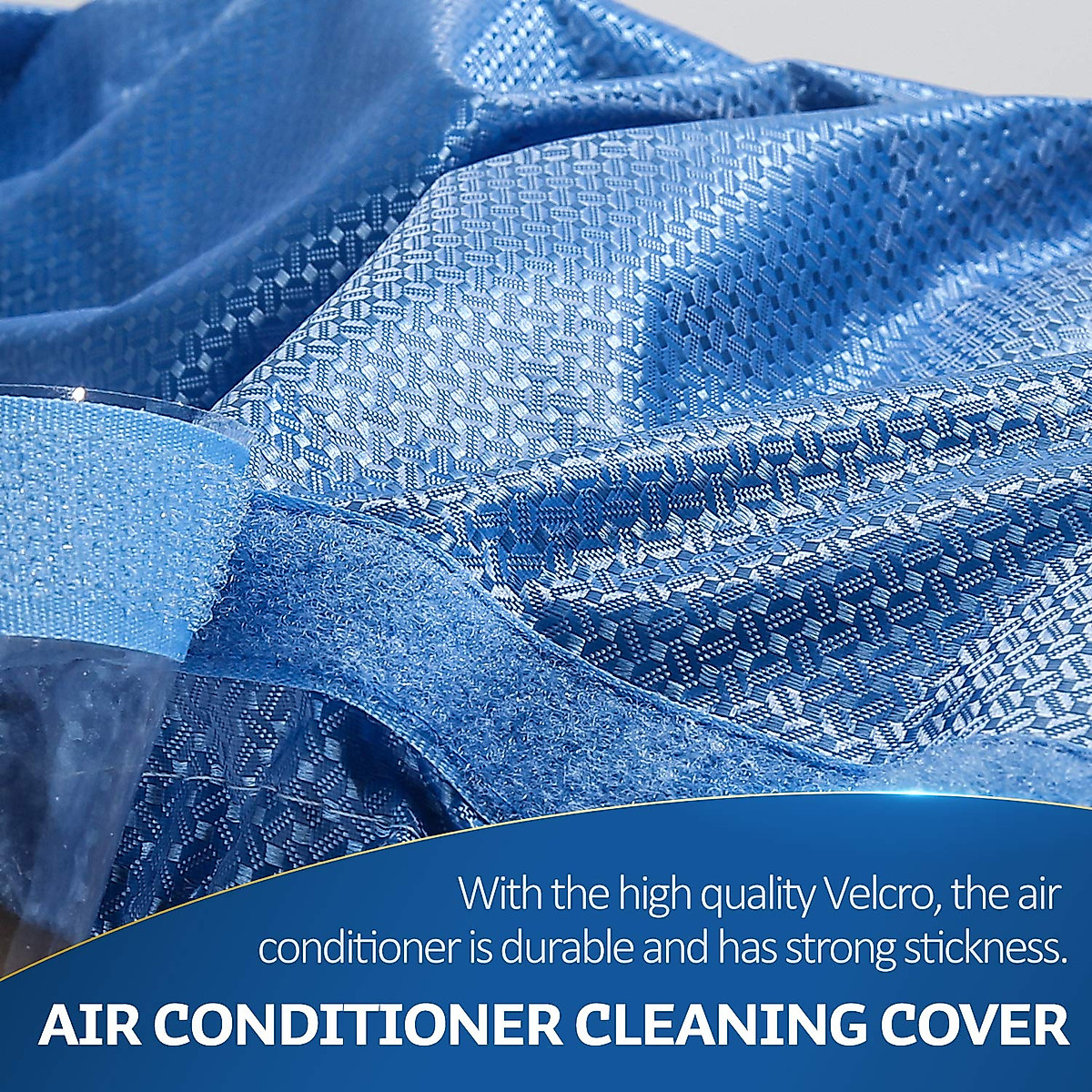 Split Air Conditioning Cleaning Waterproof Cover Bag with Drain Outlet and Two Sides Support Plates Dust Washing Clean Protector Bag Wall Mounted Air Conditioning Service Bag with Water Pipe