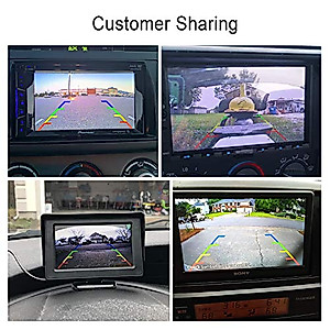 Xroose S2 HD Wired Backup Camera, 149° Wide Field of View License Plate Camera, IP69 Waterproof LED Colored Night Vision Rear-View Camera for Reversing/Driving Car Pickup SUV Truck