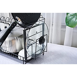 Premium Racks 2 Tier Dish Rack - Large Capacity - New Drainage System - Modern Design
