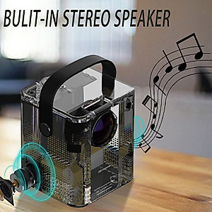 FEICHEN Mini Projector with Screen,Portable Movie Projector with WiFi,7500 Lumen,Multimedia Home Theater WiFi Projector Support 1080P, Compatible with Android,iPhone,HDMI,AV,USB,Laptop.