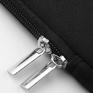 CCPK 15.6" Laptop Sleeve Compatible for 16" MacBook Pro 16 Inch 15" Mac Hp Acer Aspire 5 Samsung Lenovo Surface Book Envy x360 15 in Computer Cover 16in PC Carrying Case 15.6 Inch Bag Neoprene, Black