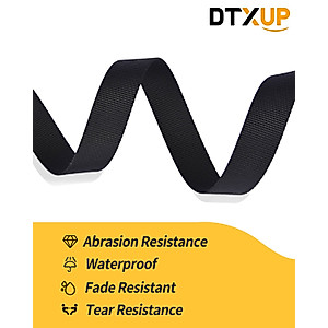 Nylon Webbing 1.5 Inch Strap, Polypropylene flat Webbing for Repairing, Replacement Canvas Strap for backpack straps, Heavy Duty Climbing Webbing 1.5 Inch Wide 10 Yard for sewing bag making lawn chair