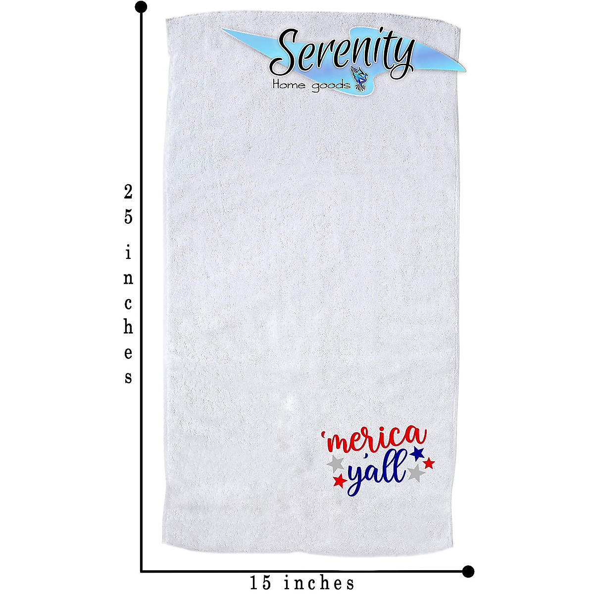 Memorial Day 4th of July Summer Home Decor Decorative Kitchen and Bath Hand Towels | American Flag | Spring Fall Accents | Red White and Blue Towel Home Holiday USA Decorations