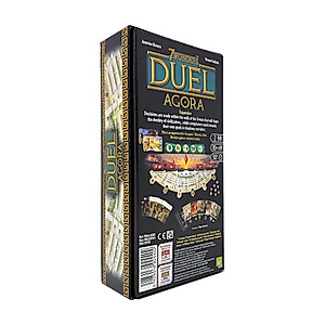 7 Wonders Duel Agora Board Game EXPANSION | 2 Player Game| Strategy Board Game | Civilization Board Game for Game Night | Board Game for Couples | Ages 10+ | Made by Repos Production