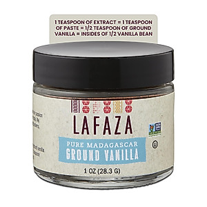 Lafaza All Natural Madagascar Bourbon Pure Ground Vanilla Bean Powder, 1oz