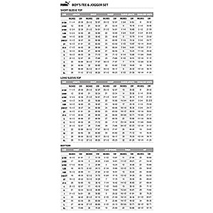 PUMA Boys' 3 Piece T-Shirt, Long Sleeve Shirt & Jogger Set, Black, 5