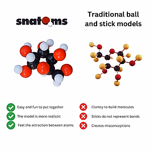 Snatoms X by Veritasium - The Ultimate Magnetic Molecular Modeling Set | v2.0 Stronger Magnets | Engaging Science Education Kit for STEM Learning | Intro to Atoms, Molecules, Bonding, Chemistry