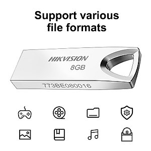 Hikvision M200 Flash Drive 32GB USB2.0, Flash Storage Memory Stick, with Metal Case for Data Storage and Backup, Speed up to 10-20MB/S…