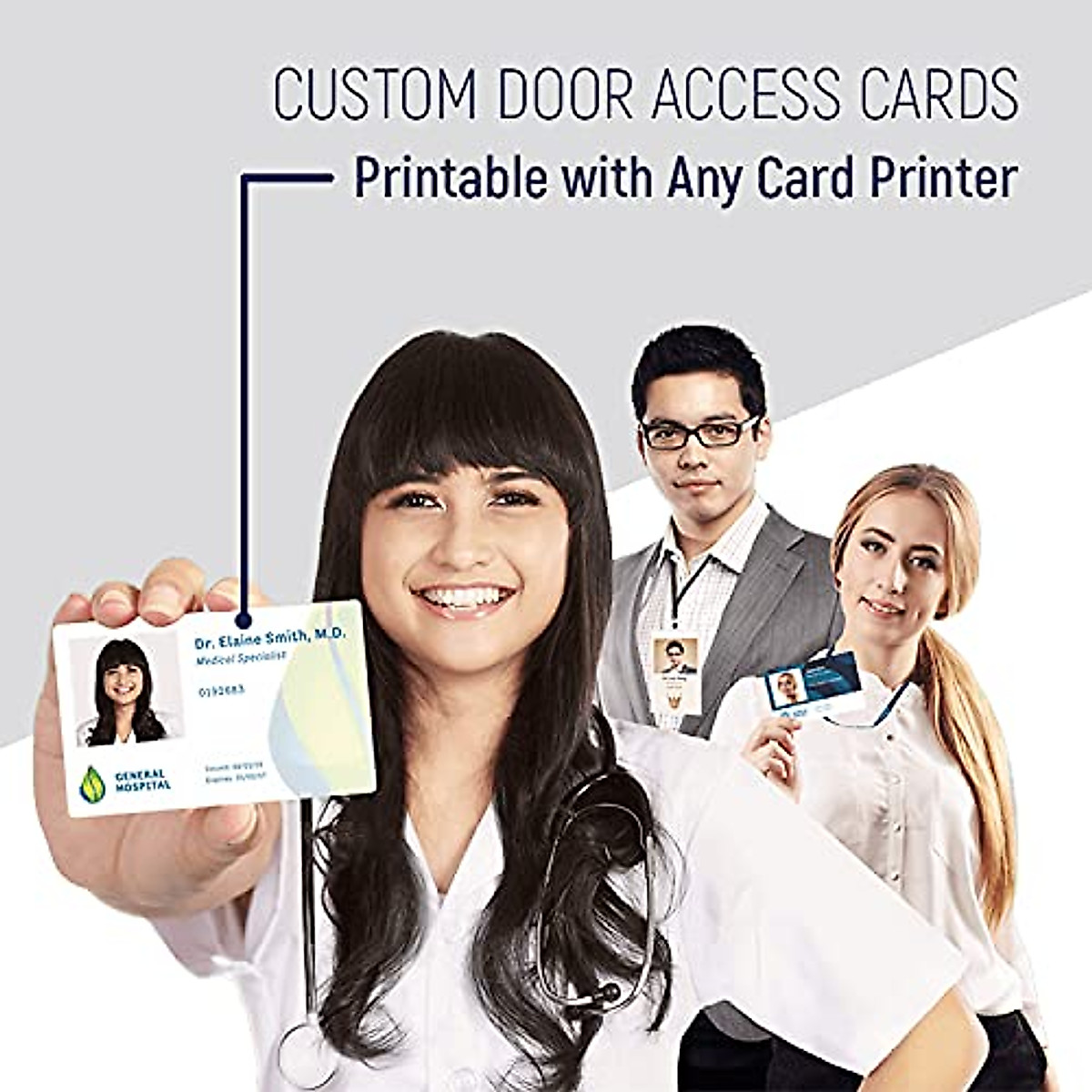 Custom Prox cards (200 Pak) for HID Access Control Standard 37 bit H10304 format. Replaces HID 1386 ISOProx II. Choose your facility code & range (200)