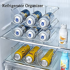 upmd Wine and Water Bottle Organizer Holder, 2 Pack Stackable Bottle Holder Rack for Cabinet, Kitchen Countertop, Home Organization Holds 4 Bottles