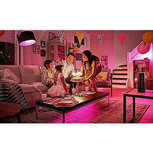 Philips Hue White and Color Ambiance Starter Kit (Older Model, 3 A19 Bulbs and 1 Bridge, Compatible with Amazon Alexa, Apple HomeKit and Google Assistant)