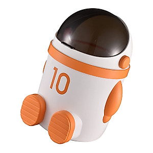OKUMEYR Astronaut Trash Can Waste Bin Plastic Trash Can Garbage Can Storage Bin Office Waste Can Garbage Bucket Rubbish Bin Household Trash Can Waste Basket Trash Bin Waste Container