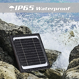 12V and 6V 5W Trail Camera Solar Panel Build-in 5200mAh Rechargeable Battery
