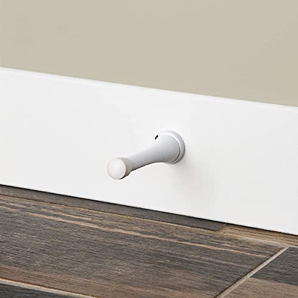 Amazon Basics Spring Door Stop - White, 12-Pack