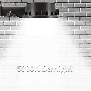 LED Yard light LED Outdoor Barn Light 35W LED Dusk-to-dawn (250-350W Equivalent), 5000K Daylight 4200LM, Floodlight, ETL-listedard Light for Area Lighting, Wet Location Photocell Included,50K 1Pack
