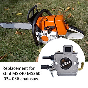 munirater Carburetor Replacement for MS340 MS360 034 036 Chainsaw Parts 1125 120 0651 Replacement for Zama C3A-S31A 1125 120 1612